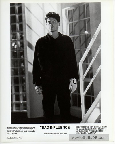 Bad Influence - Lobby card with Rob Lowe