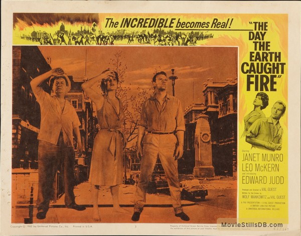The Day the Earth Caught Fire - Lobby card
