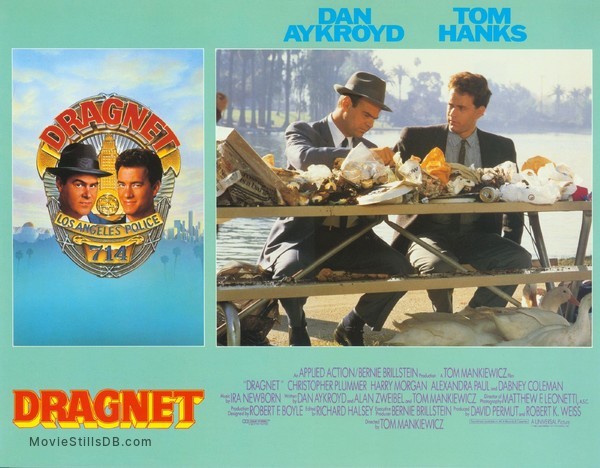 Dragnet - Lobby card with Dan Aykroyd & Tom Hanks