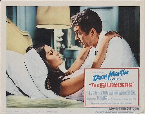 The Silencers - Lobby card with Dean Martin & Daliah Lavi
