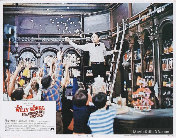 Willy Wonka & the Chocolate Factory - Lobby card with Aubrey Woods