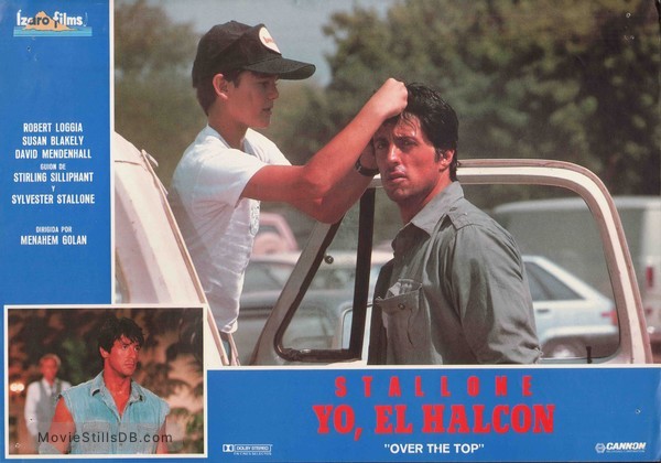 Over The Top - Lobby card with Sylvester Stallone & David Mendenhall