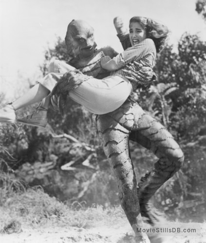 Creature from the Black Lagoon - Publicity still of Julie Adams & Ben ...
