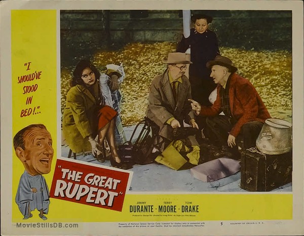 The Great Rupert - Lobby card with Jimmy Durante & Terry Moore