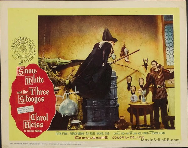 Snow White and the Three Stooges - Lobby card with Guy Rolfe & Patricia ...