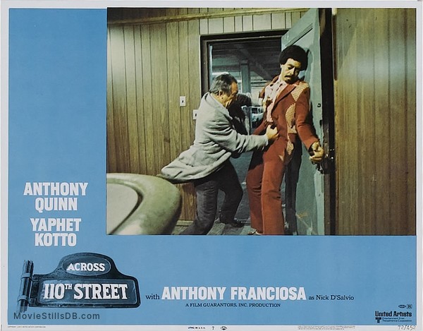 Across 110th Street - Lobby card with Anthony Quinn