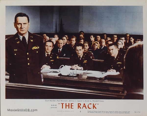 The Rack - Lobby card with Paul Newman & Wendell Corey