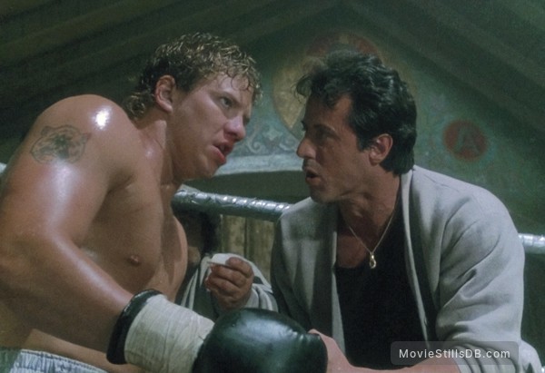 Rocky V - Publicity still of Tommy Morrison & Sylvester Stallone