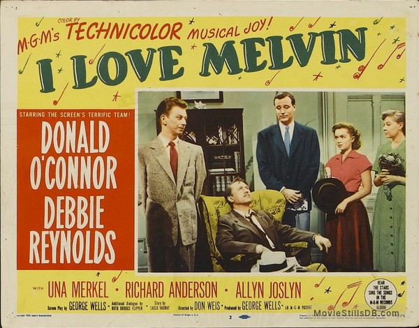 I Love Melvin - Lobby card with Debbie Reynolds & Donald O'Connor