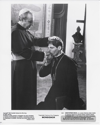 Monsignor - Lobby card with Christopher Reeve & Fernando Rey