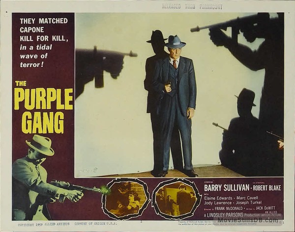 The Purple Gang - Lobby card