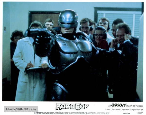 RoboCop - Lobby card with Peter Weller & Miguel Ferrer