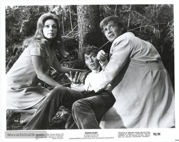 Crossplot - Lobby card with Martha Hyer & Alexis Kanner