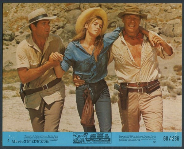 The Pink Jungle - Lobby card with James Garner & Eva Renzi