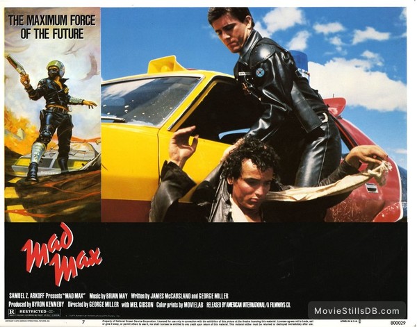 Mad Max - Lobby card with Mel Gibson & Tim Burns