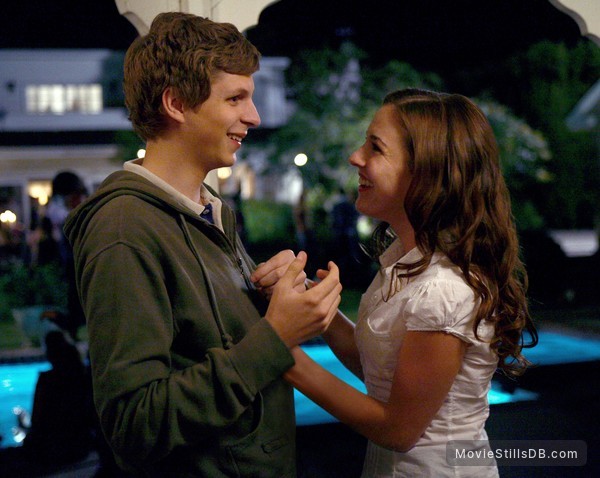 Superbad - Publicity still of Michael Cera & Martha MacIsaac