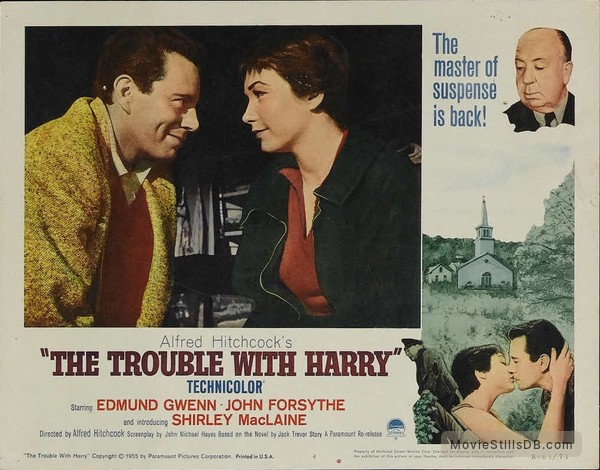 The Trouble with Harry - Lobby card with John Forsythe & Shirley MacLaine