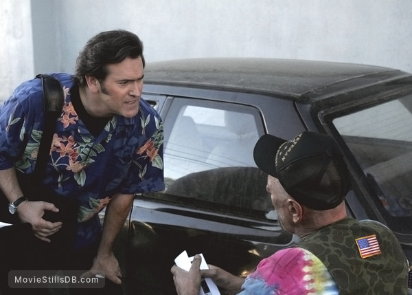 My Name Is Bruce - Publicity still of Bruce Campbell & Vincent Angelini