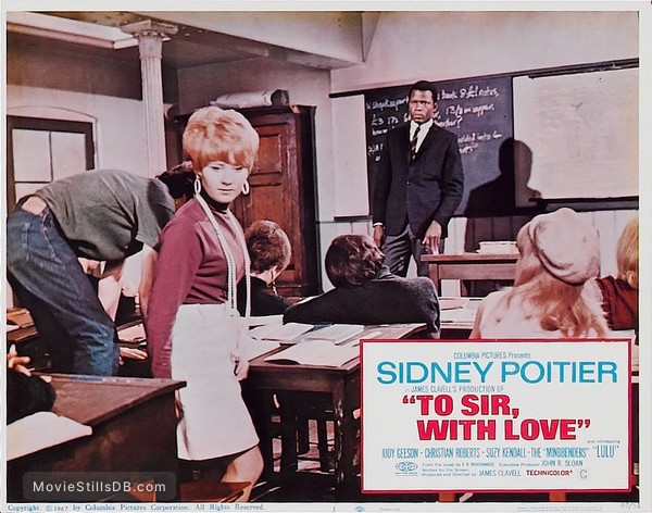To Sir, with Love - Lobby card with Lulu & Sidney Poitier