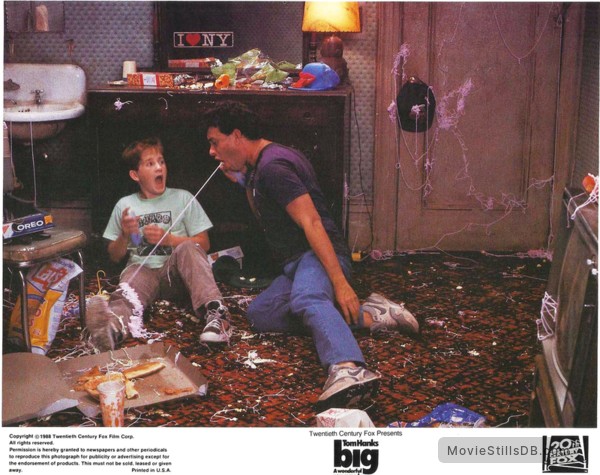 Big - Lobby card with Tom Hanks & Jared Rushton