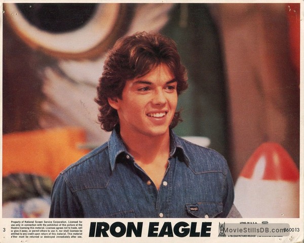 Iron Eagle - Lobby card with Jason Gedrick