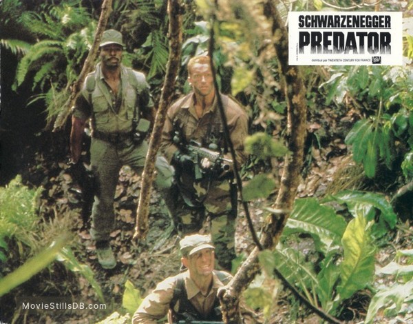 Predator - Lobby card with Carl Weathers & Arnold Schwarzenegger