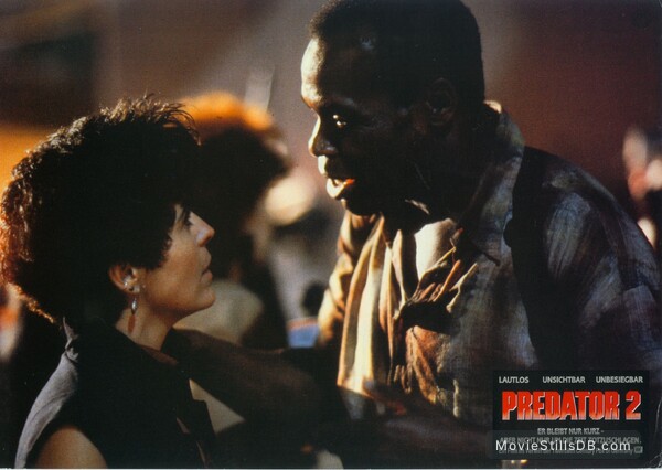 Predator 2 - Lobby card with Danny Glover & María Conchita Alonso