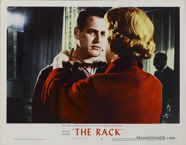 The Rack - Lobby card with Paul Newman