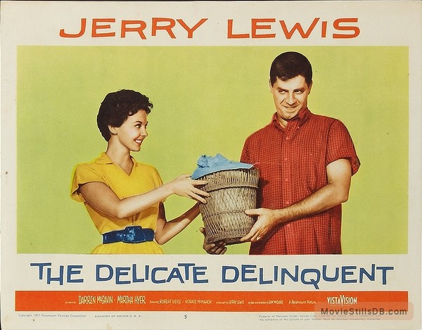 The Delicate Delinquent - Lobby card with Jerry Lewis & Mary Webster