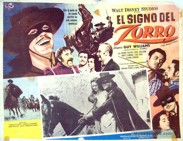The Sign of Zorro - Lobby card with Guy Williams