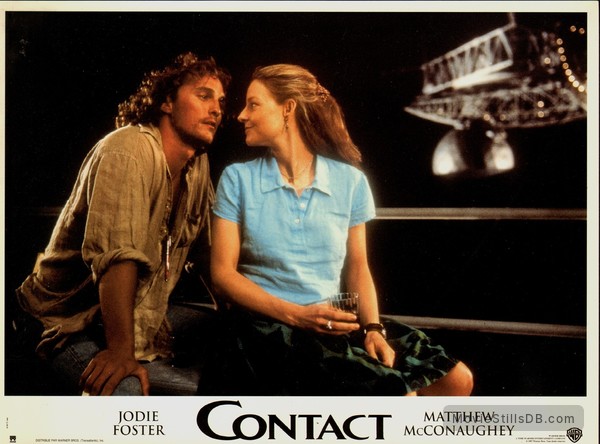 Contact - Lobby card with Jodie Foster & Matthew McConaughey