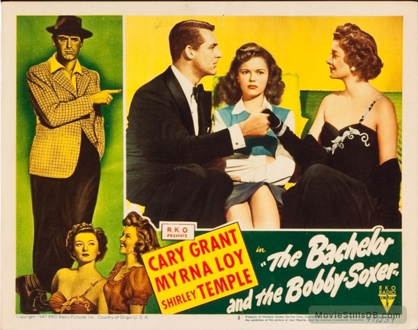 The Bachelor and the Bobby-Soxer - Lobby card with Cary Grant & Myrna Loy