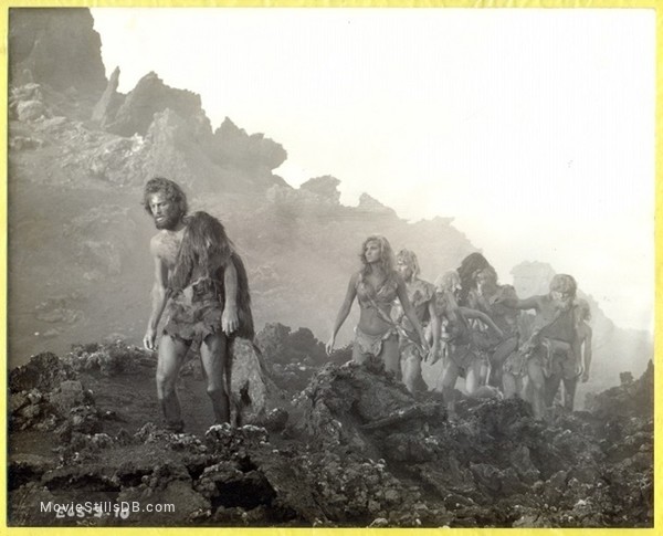 One Million Years B.C. - Publicity still of John Richardson & Raquel Welch