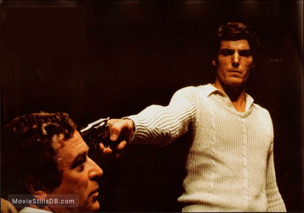 Deathtrap - Publicity still of Michael Caine & Christopher Reeve