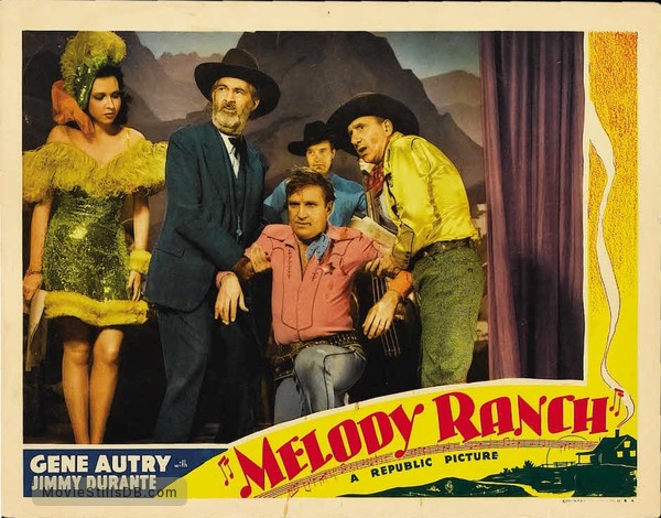 Melody Ranch - Lobby card with Ann Miller & Jimmy Durante