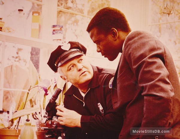 In the Heat of the Night - Publicity still of Rod Steiger & Sidney Poitier