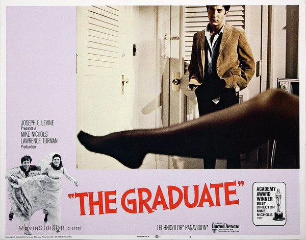 The Graduate - Lobby card with Dustin Hoffman