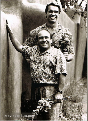 Twins - Publicity still of Arnold Schwarzenegger & Danny DeVito