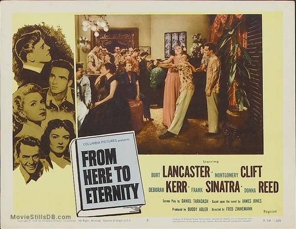 From Here to Eternity - Lobby card with Montgomery Clift & Frank Sinatra