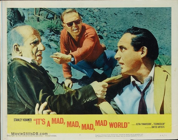 It's a Mad Mad Mad Mad World - Lobby card with Jimmy Durante & Mickey ...