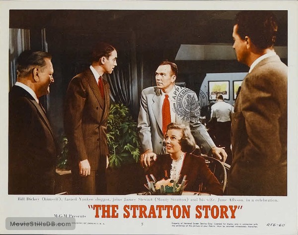 The Stratton Story - Lobby card with James Stewart & June Allyson