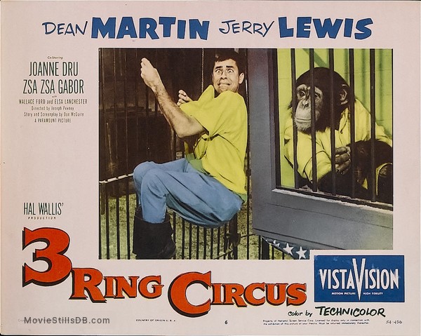 3 Ring Circus - Lobby card with Jerry Lewis