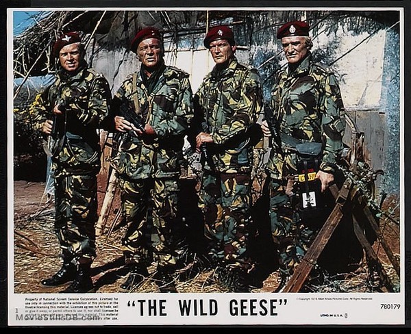 The Wild Geese - Publicity still of Hardy Krüger & Richard Burton