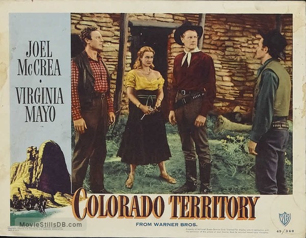 Colorado Territory - Lobby card with Virginia Mayo & Joel McCrea