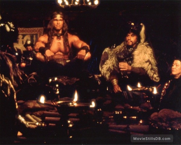 Conan The Barbarian - Publicity still of Arnold Schwarzenegger
