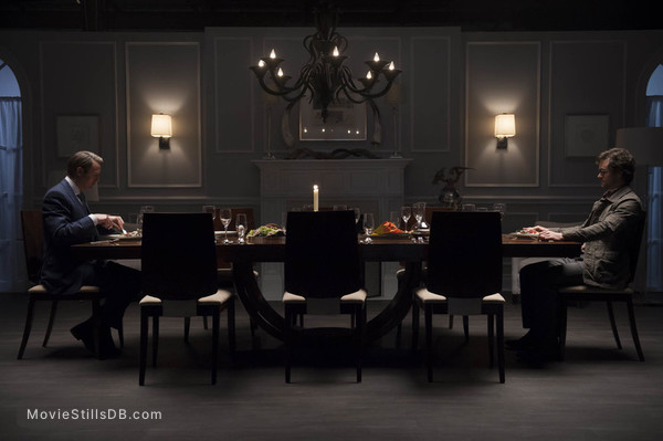 Hannibal - Season 1 publicity still of Hugh Dancy & Mads Mikkelsen