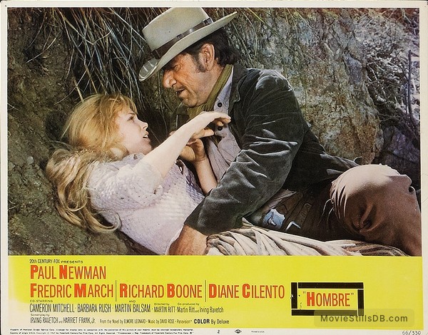 Hombre 1967 Starring Paul Newman Diane Cilento