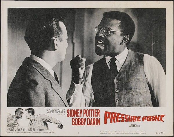 Pressure Point - Lobby card with Sidney Poitier & Bobby Darin