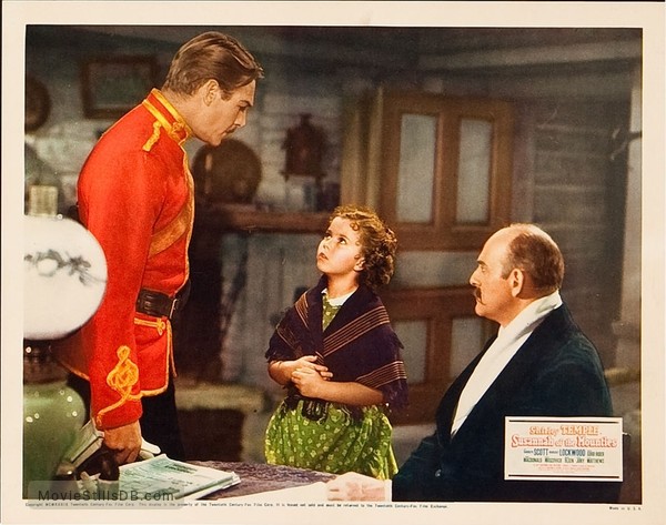 Susannah of the Mounties - Lobby card with Shirley Temple & Randolph Scott