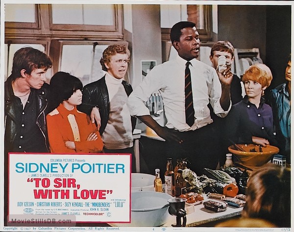 To Sir, with Love - Lobby card with Sidney Poitier & Lulu